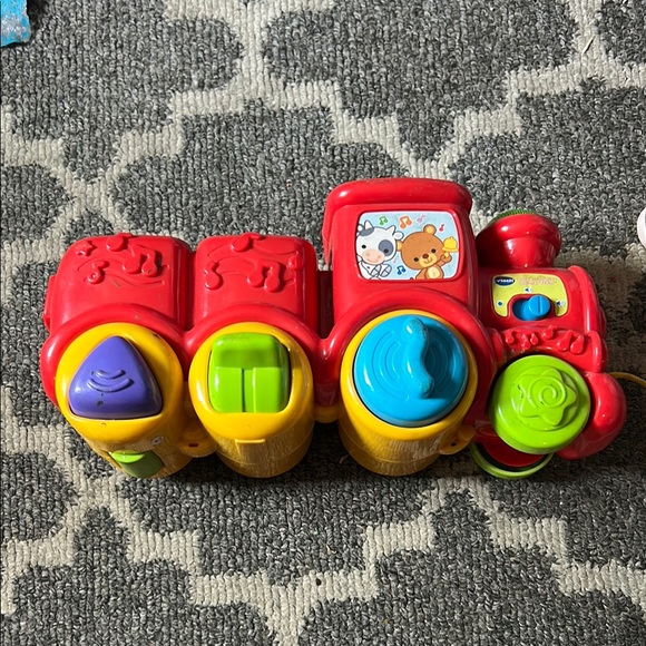 vtech | Toys | Red And Yellow Learning Train Toy With Colorful Inserts ...